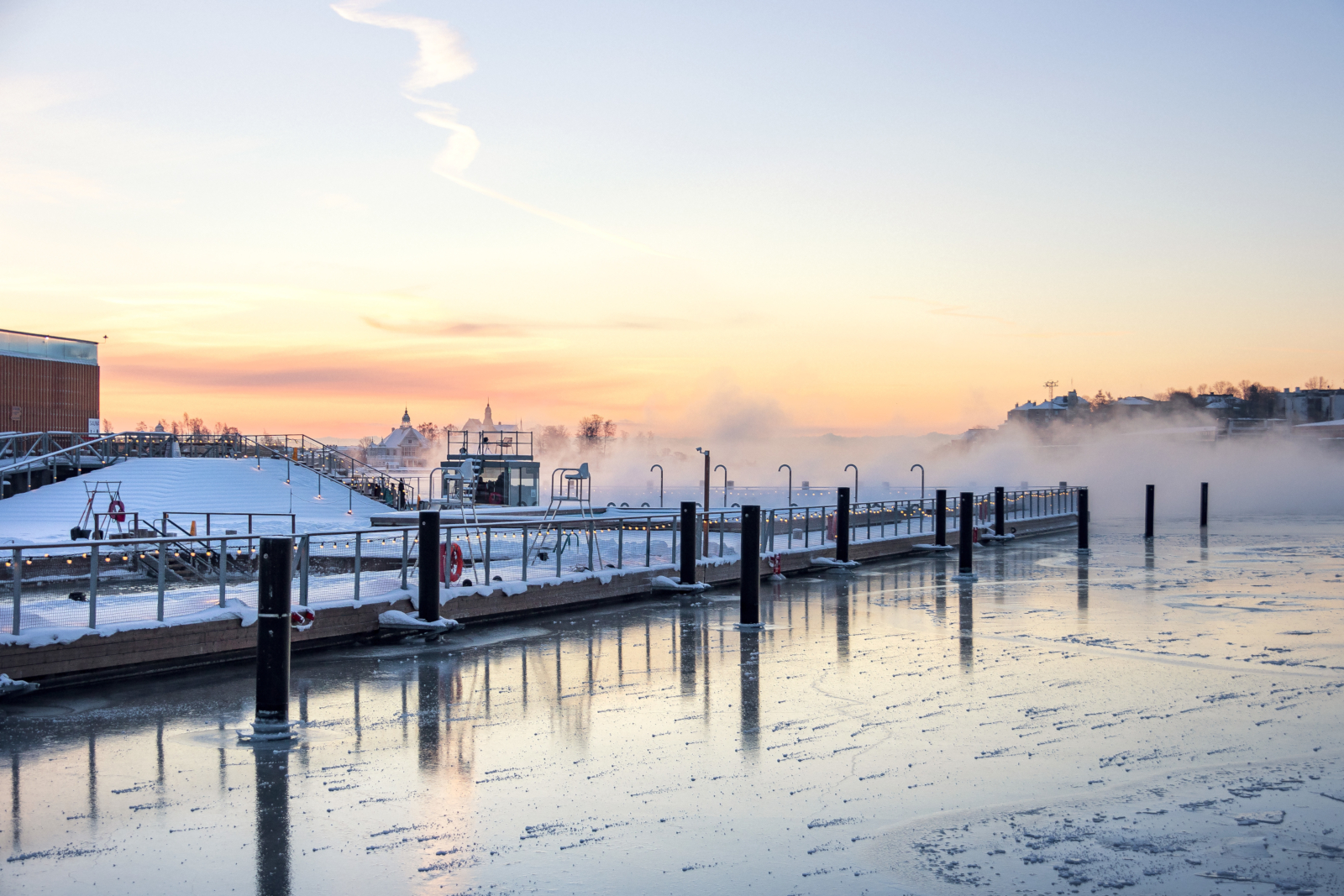 Allas Sea Pool talvella. Kuva: Allas Sea Pool – Ideal Helsinki